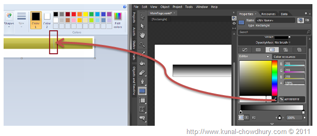 Tips: How to use Gradient Color Picker in Expression Blend? | Kunal ...